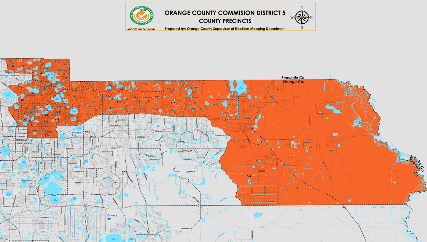 Map – Vote Kelly Semrad for Orange County District 5 Commissioner